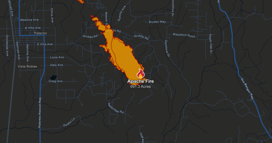 Apache Fire: 691 acres, 47% containment | News | actionnewsnow.com
