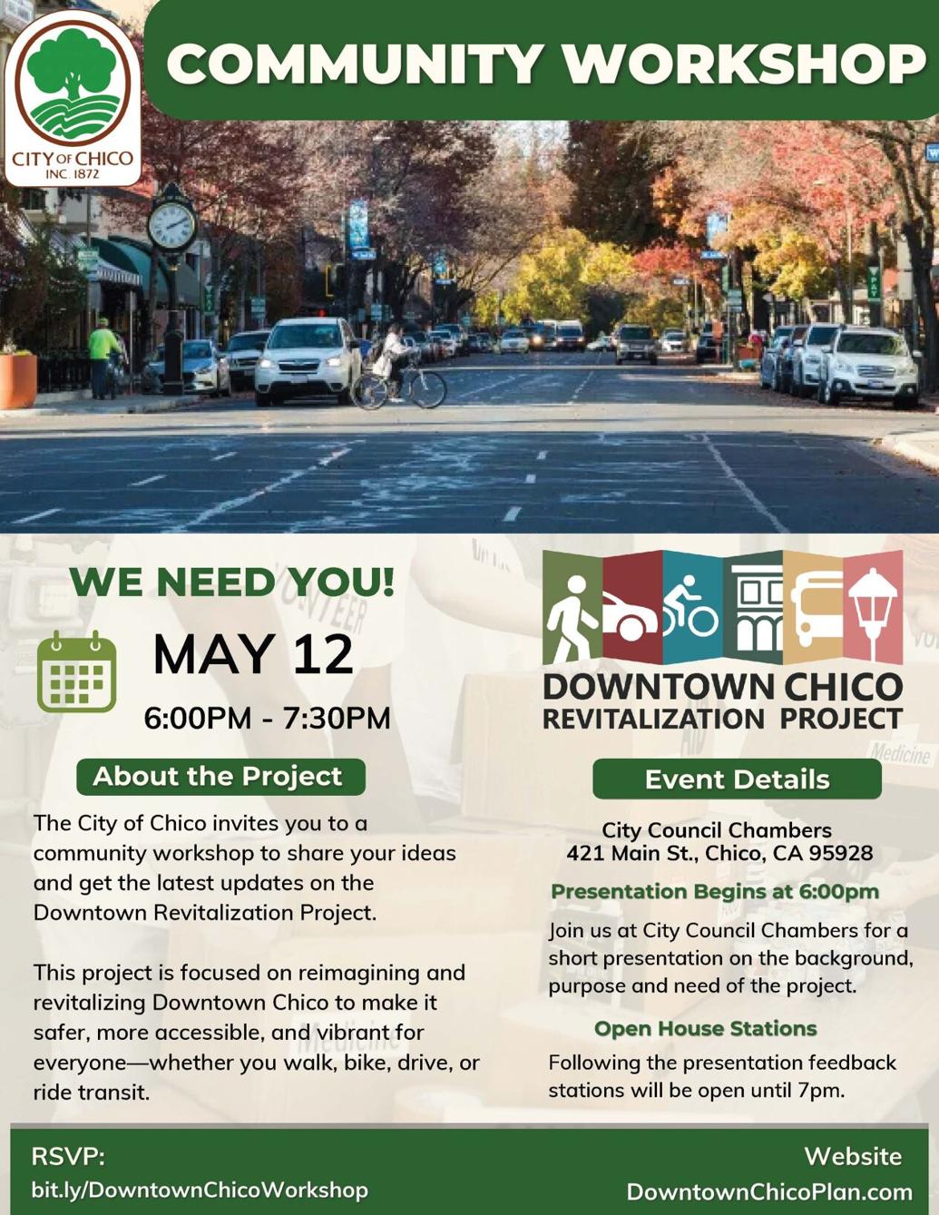 City of Chico invites residents to help shape downtown Chico's future ...