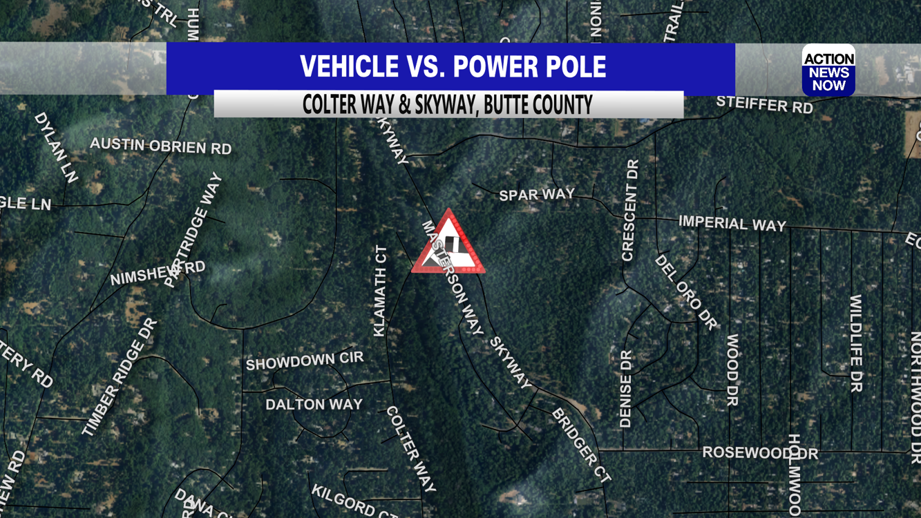 Car crash into pole causes outage in Butte County | News ...