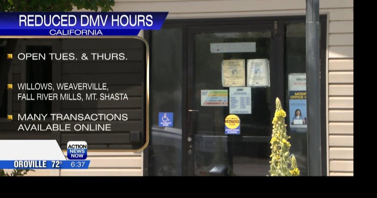 Some DMV offices will have reduced hours | Video | actionnewsnow.com