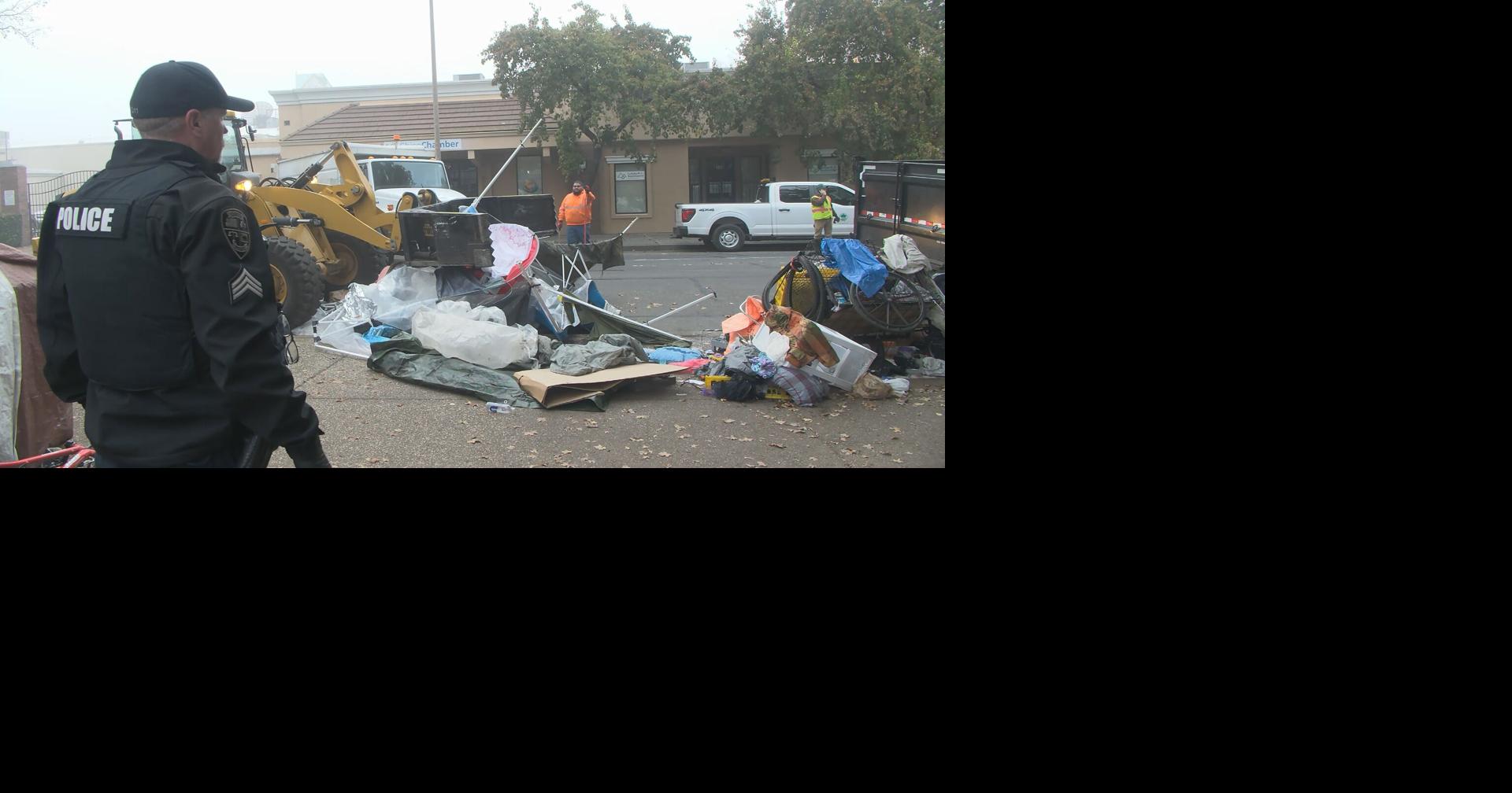 Chico clears 39 illegal homeless camps outside City Hall | News ...