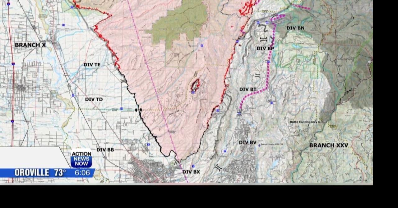 Park Fire: Containment map | Video | actionnewsnow.com
