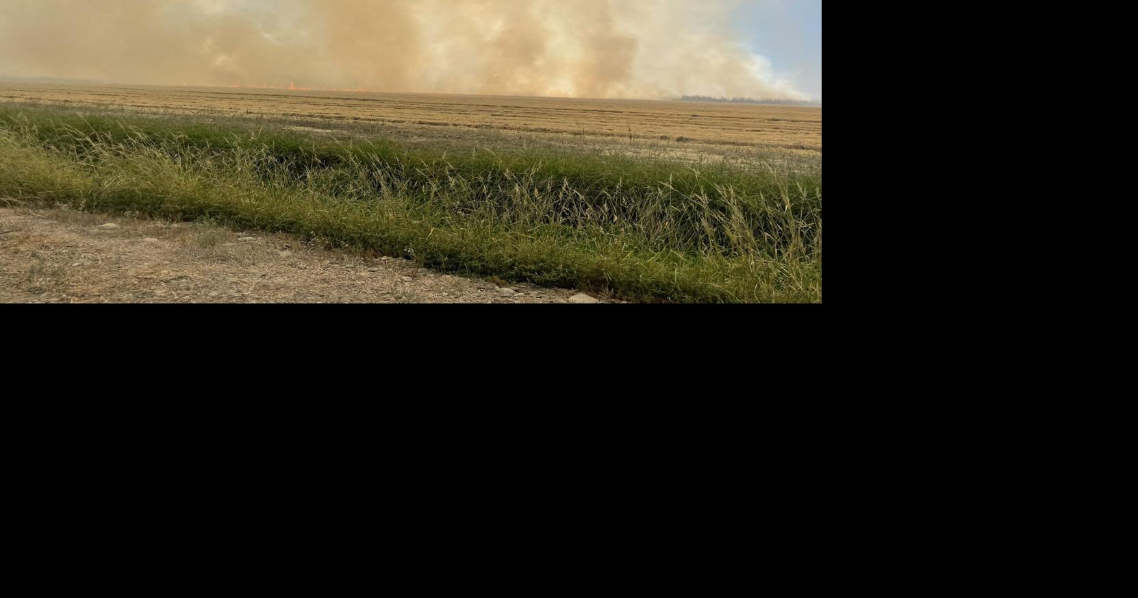 Firefighters battling fire in Butte County rice fields | Fire Watch ...