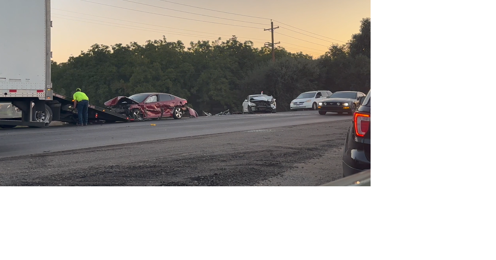 Three vehicle crash blocks part of Highway 32 near Chico Wednesday ...