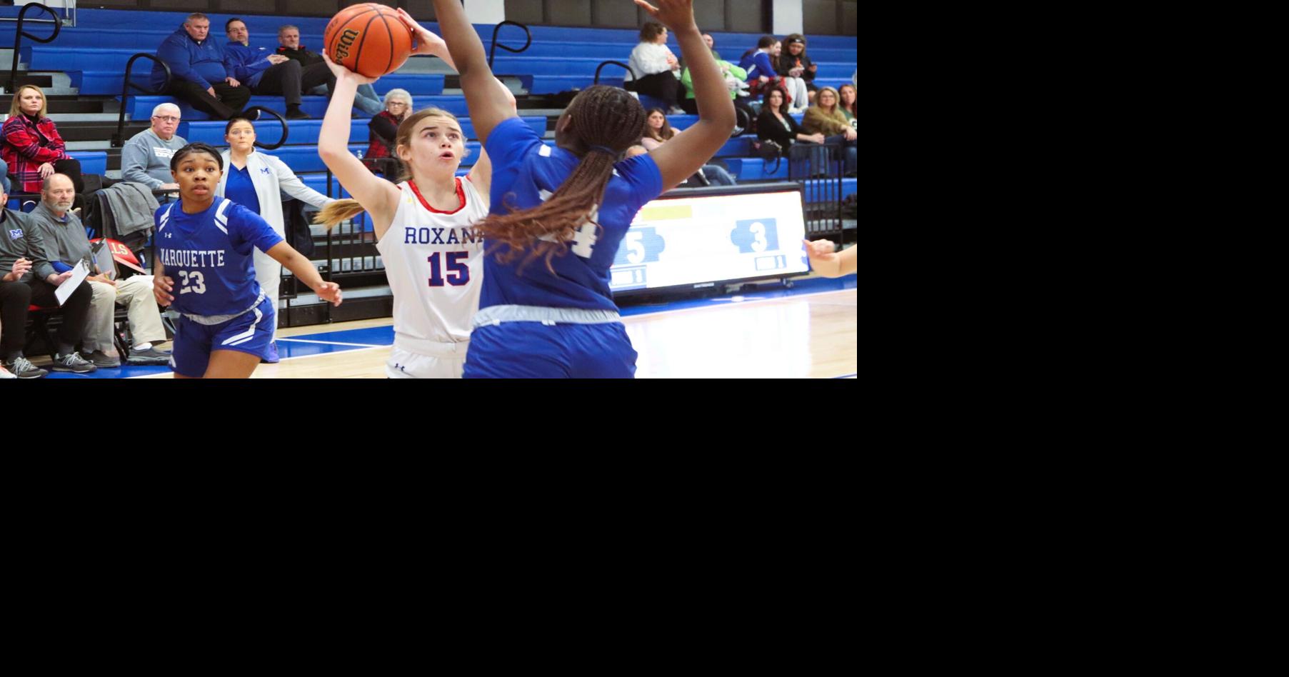 PHOTOS: Girls basketball - Roxana Shells 41, Marquette Explorers 34 (OT ...