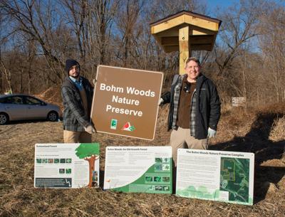SIUE Meridian grant provides informational signage at Bohm Woods ...