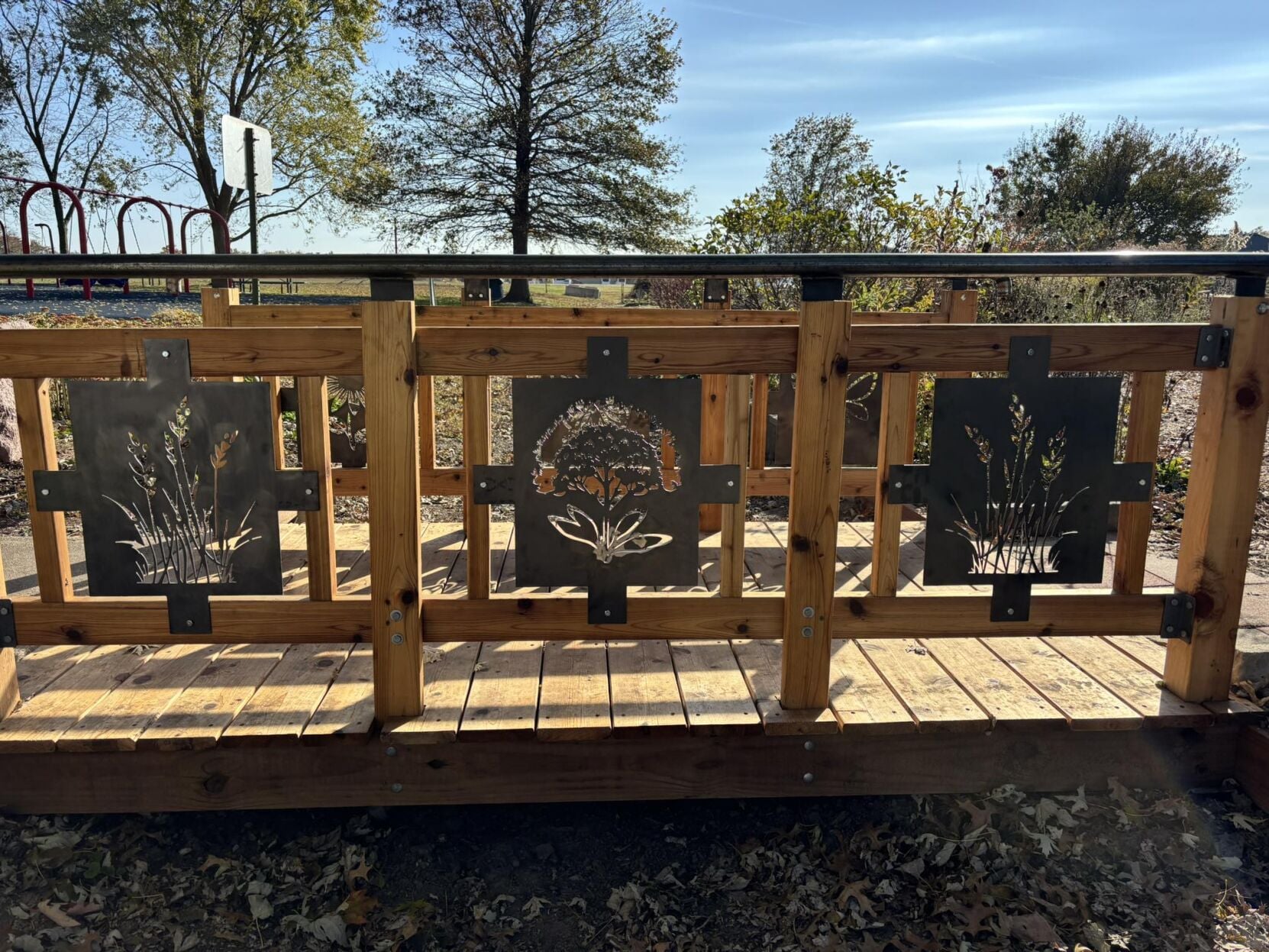 New pedestrian bridge at Godfrey garden | Local News | advantagenews.com