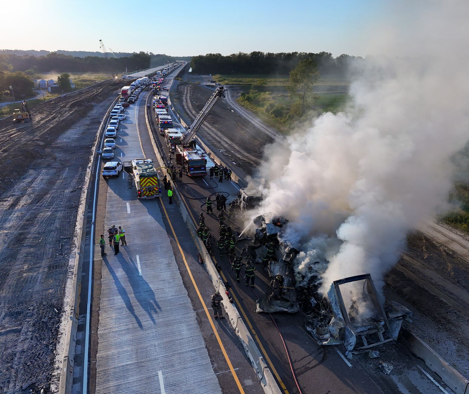 Truck fire and accident snarls traffic for hours Tuesday | Local News ...