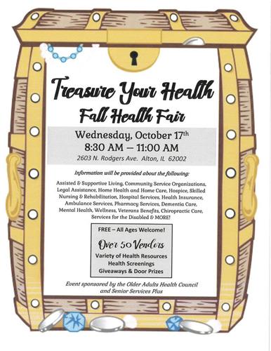 Treasure Your Health: Fall Health Fair | | advantagenews.com