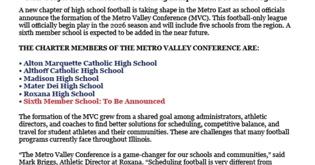 Football-only conference coming in 2026 includes Shells & Explorers ...