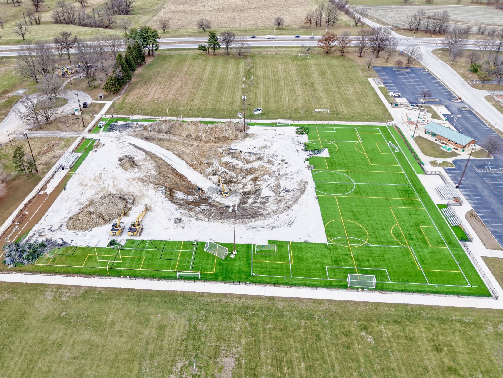 Sinkhole work continues at Gordon Moore | Local News | advantagenews.com