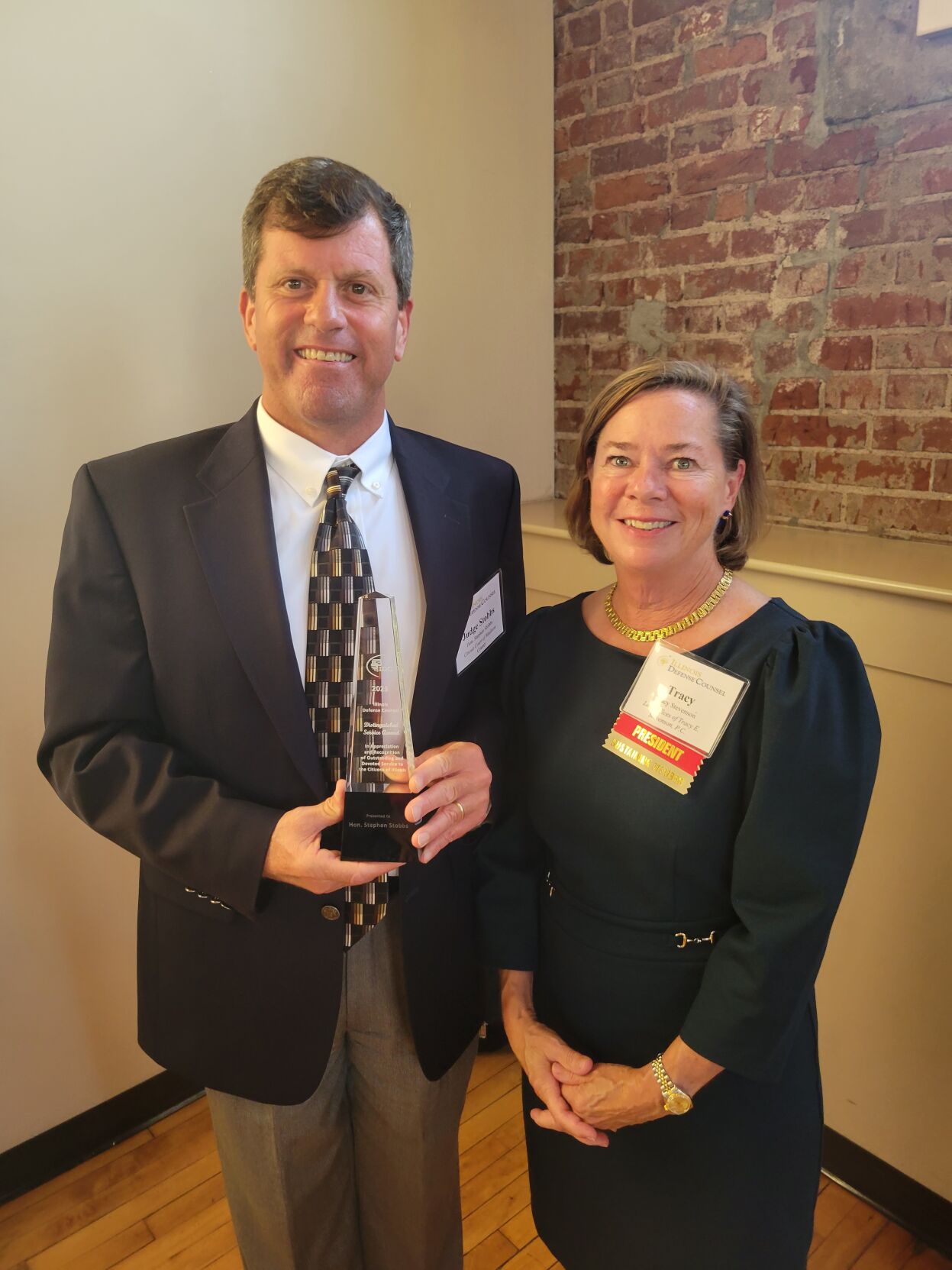 Chief Judge Stobbs receives IDC Distinguished Service Award | Local ...