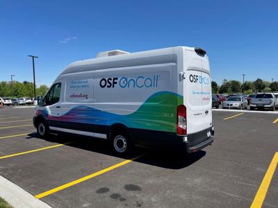 New OSF van blessed, ready to serve | Local News | advantagenews.com