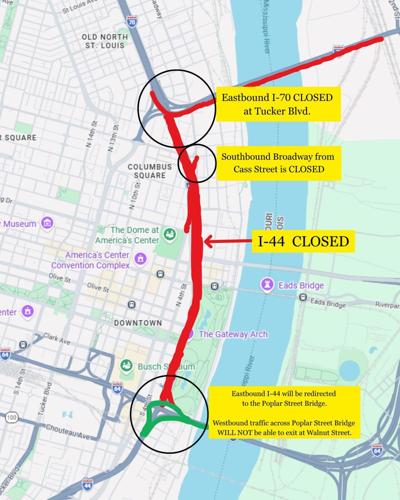 Massive sinkhole shuts down St. Louis interstates | Local News ...