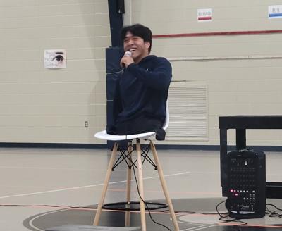Gabe inspires kids at Cherokee | News | advertisergleam.com