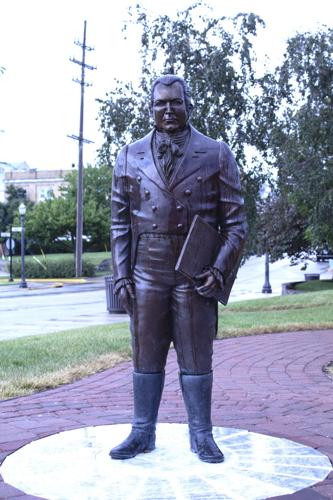 Ninian Edwards statue taken off pedestal, future location uncertain ...
