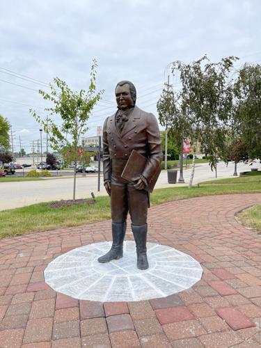 Ninian Edwards statue taken off pedestal, future location uncertain ...