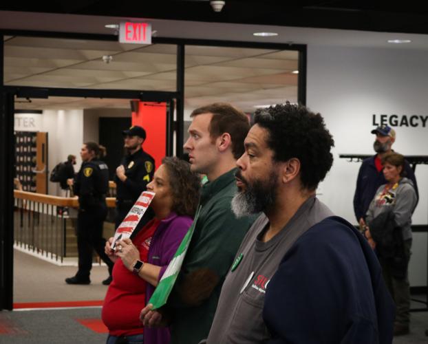 Union protest in MUC at SIUE | News | alestlelive.com