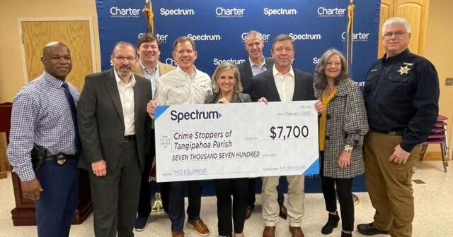 Spectrum makes donation to Crime Stoppers of Tangipahoa | Latest ...