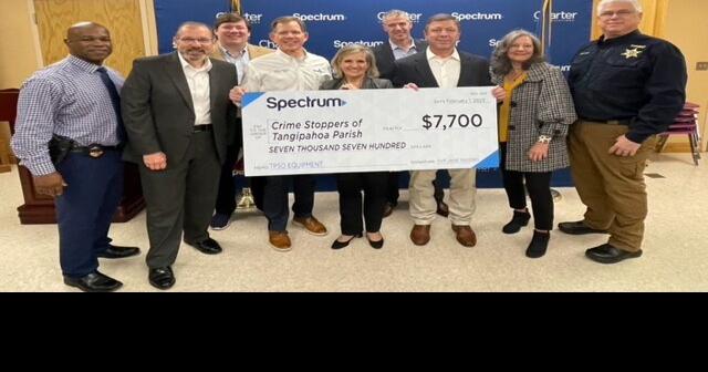 Spectrum makes donation to Crime Stoppers of Tangipahoa | Latest ...