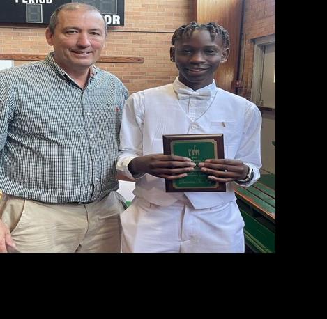 Christopher Drake Award Presented at Natalbany Middle | Education ...