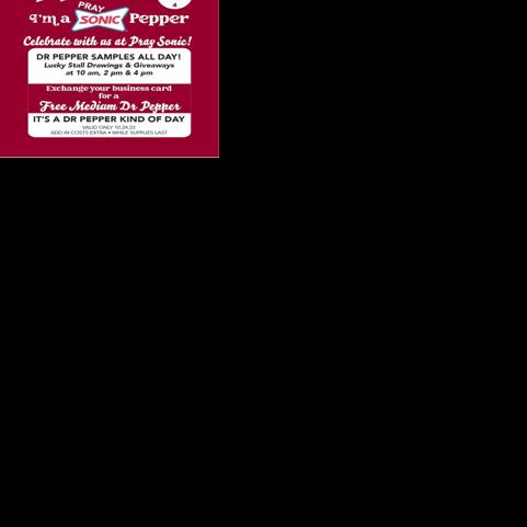 Pray SONIC Group celebrates National Dr. Pepper Day with free giveaways ...