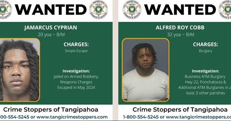 TPSO's "Most Wanted" include suspect in May jail escape and "Saw Bandit ...