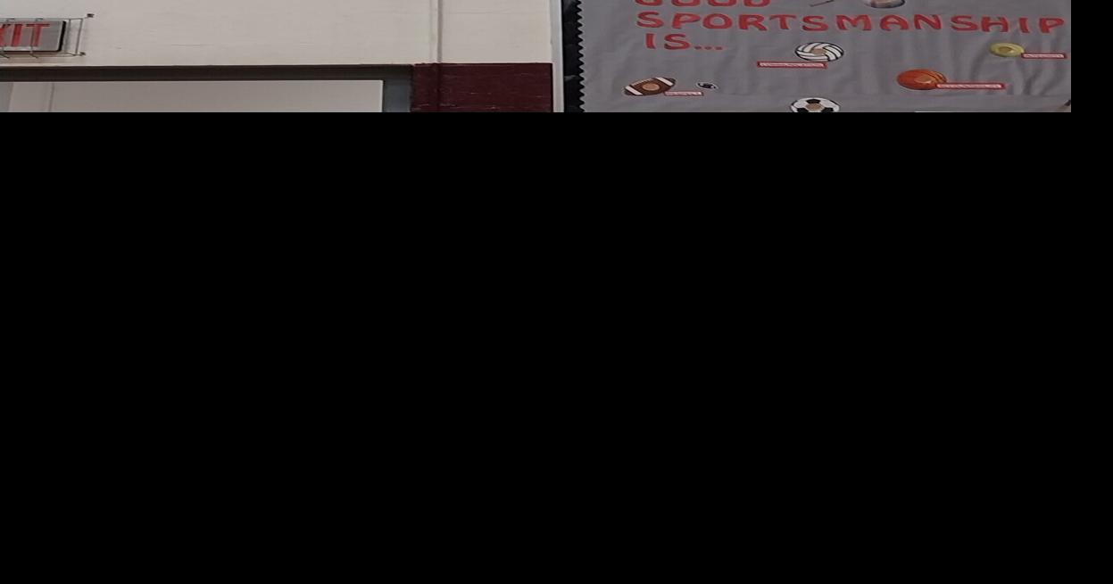 AMS scoreboard shows the eighth-grade girls 32-10 win over Merrill ...