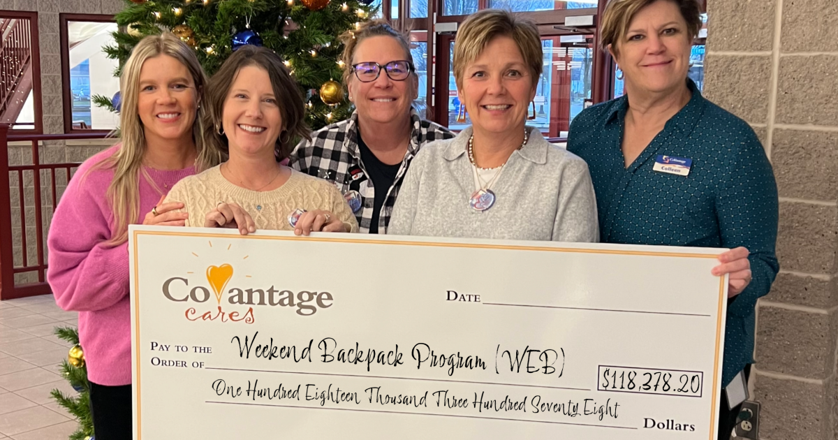 CoVantage Cares funds WeekEnd Backpack, other nonprofit programs ...