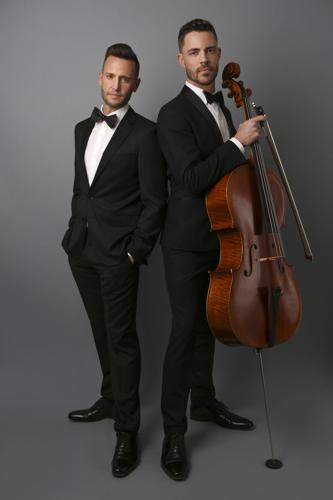 Musicians Branden & James with special guest Effie Passero perform at ...