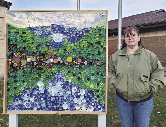 More bottle cap art installed along Springbrook Trail, in front of ...