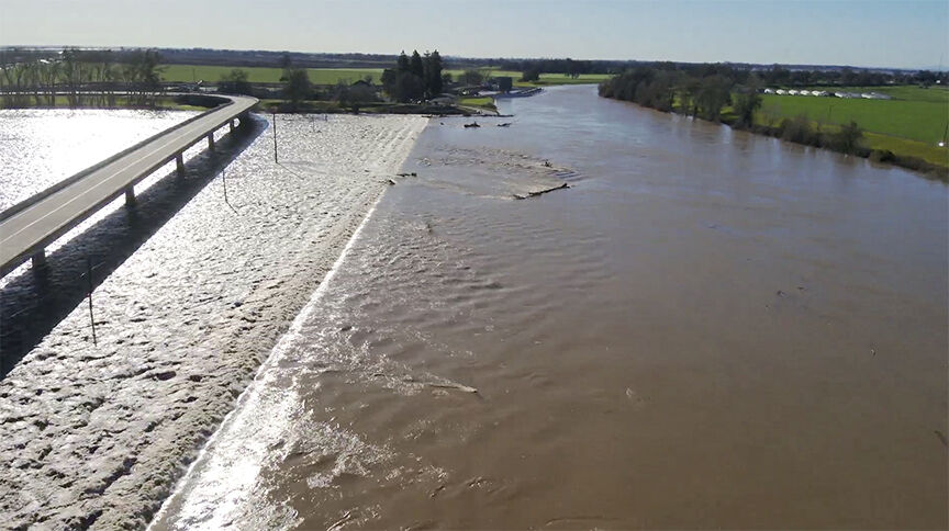 Tracking the river's rise in Sutter County--Aerial drone images will ...