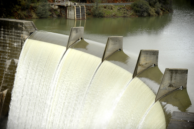 Englebright Dam reservoir rich with water | | appeal-democrat.com