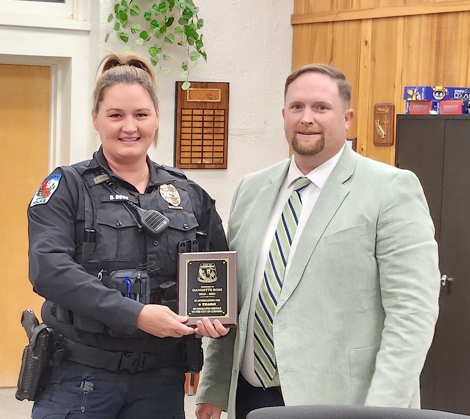 Corning recognizes employee's years of service | Corning Observer ...