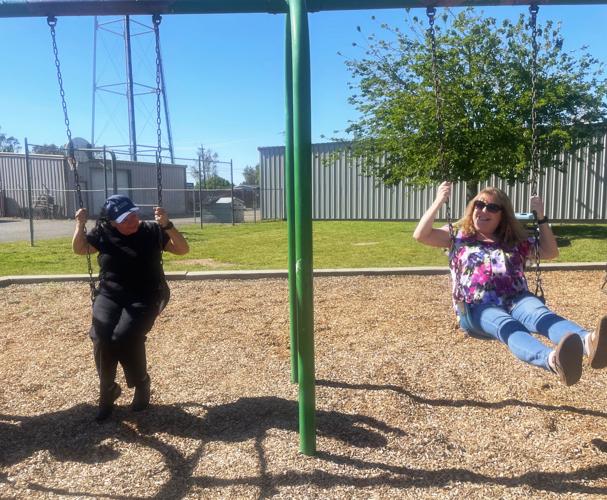 Officials celebrate new ADA swing at Olivehurst park | News | appeal ...