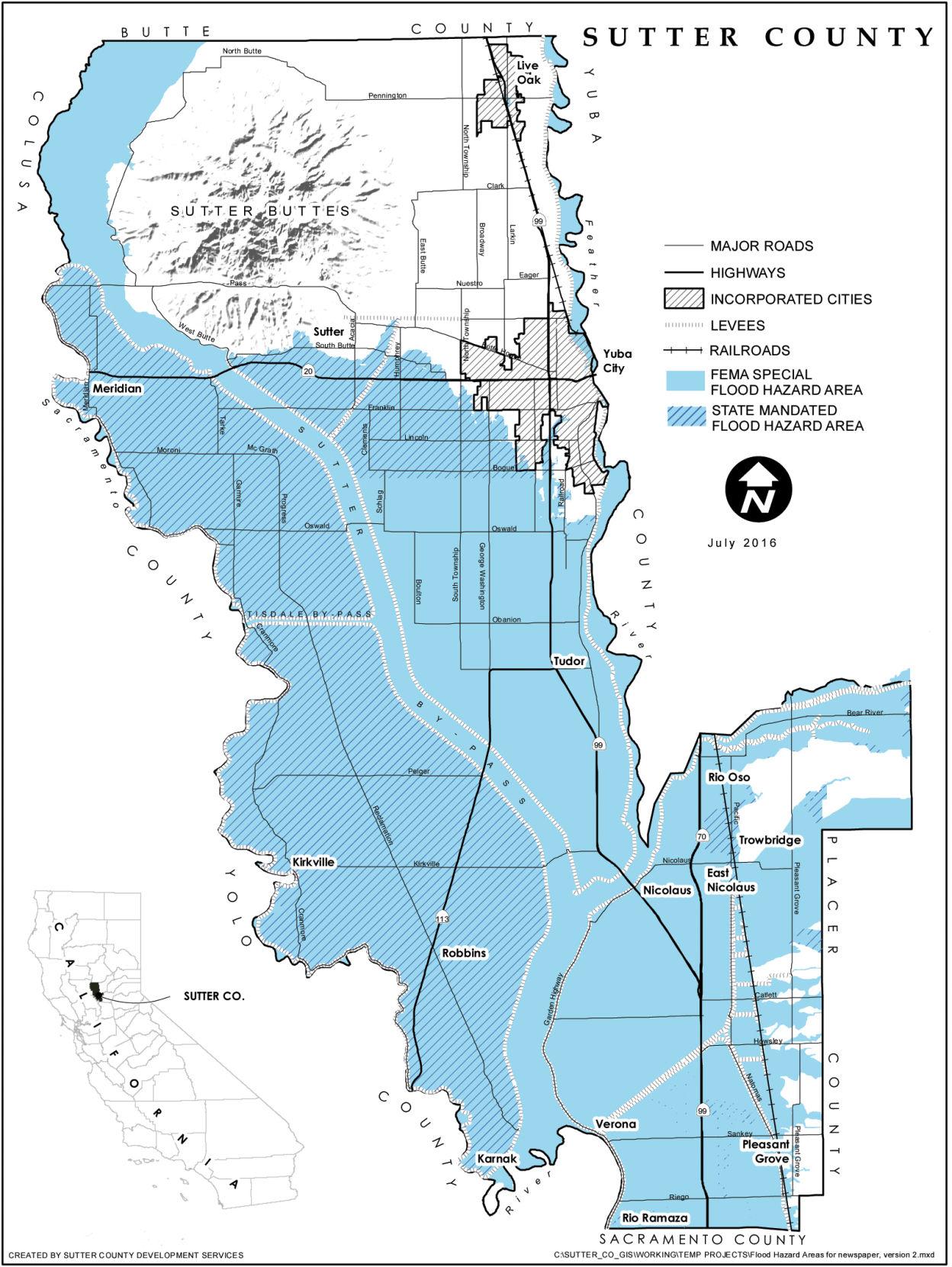 Revised flood standards mean Sutter County residents should check ...