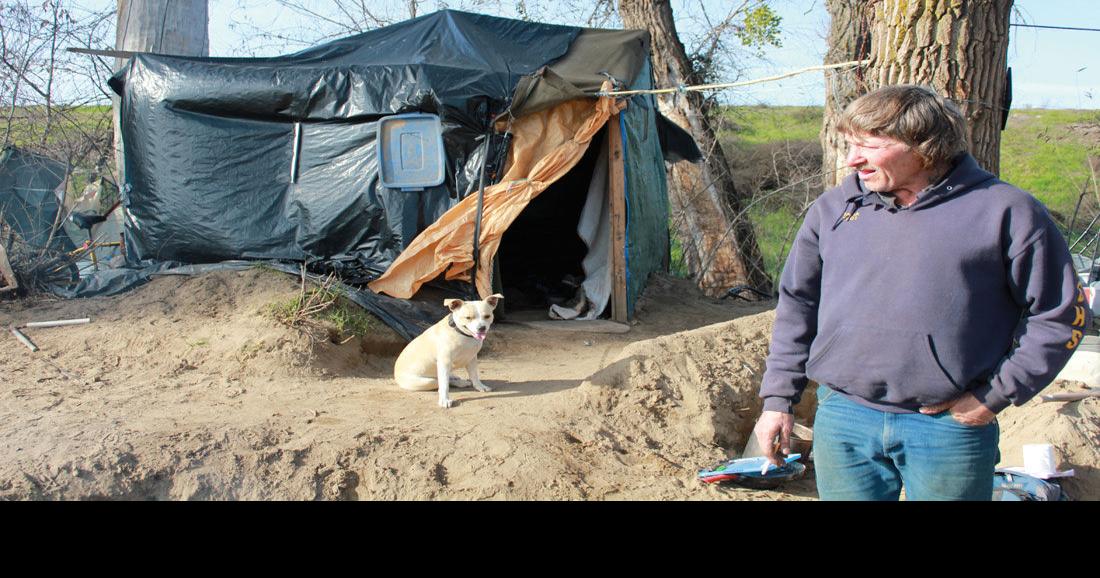 Homeless construct makeshift housing to combat freezing temps | News ...