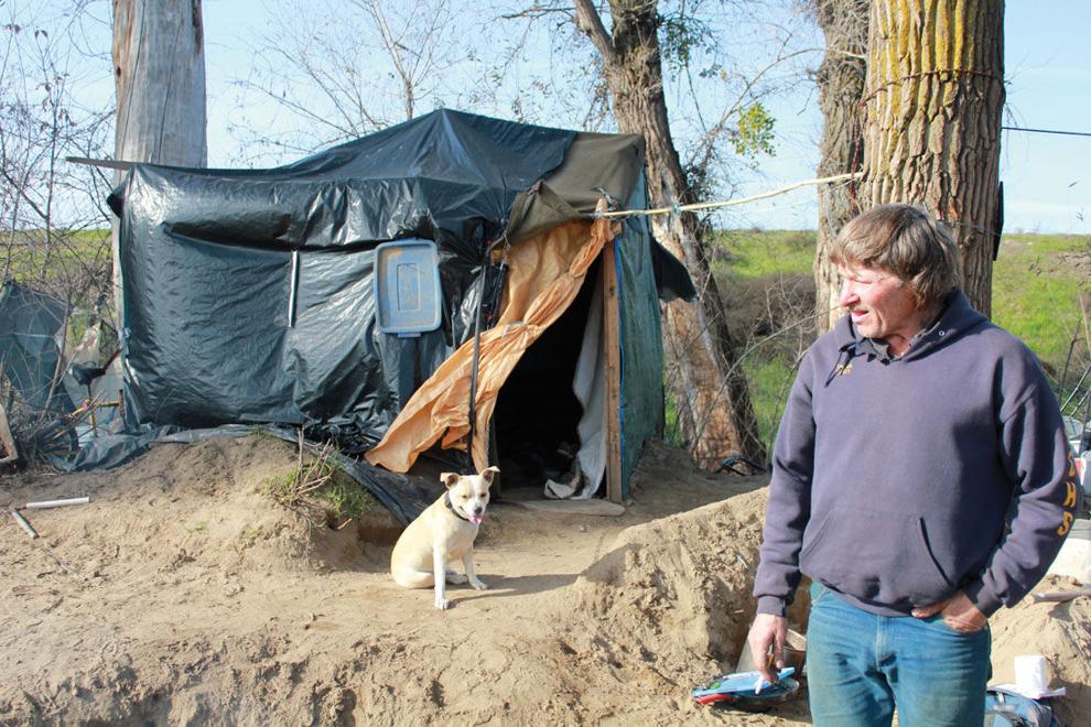 Homeless construct makeshift housing to combat freezing temps | News ...