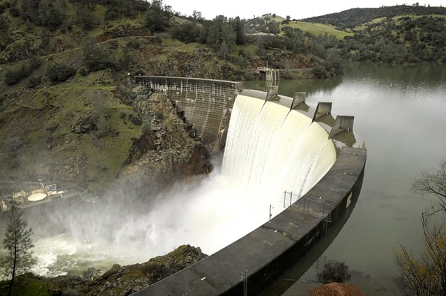 Englebright Dam reservoir rich with water | | appeal-democrat.com