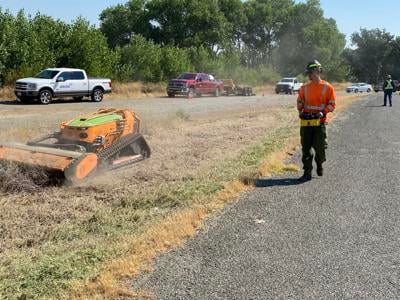 PG&E remotely operated masticator demonstrated in Flournoy | Corning ...