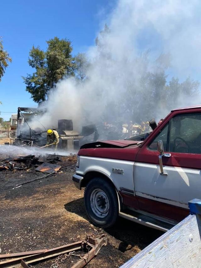 Fire departments respond to vegetation, structure fires in Orland area ...