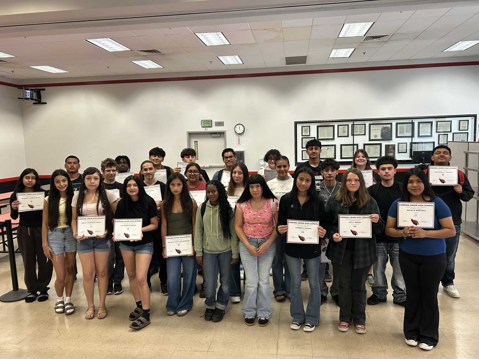 Corning High School Honors April Students of the Month | Corning ...