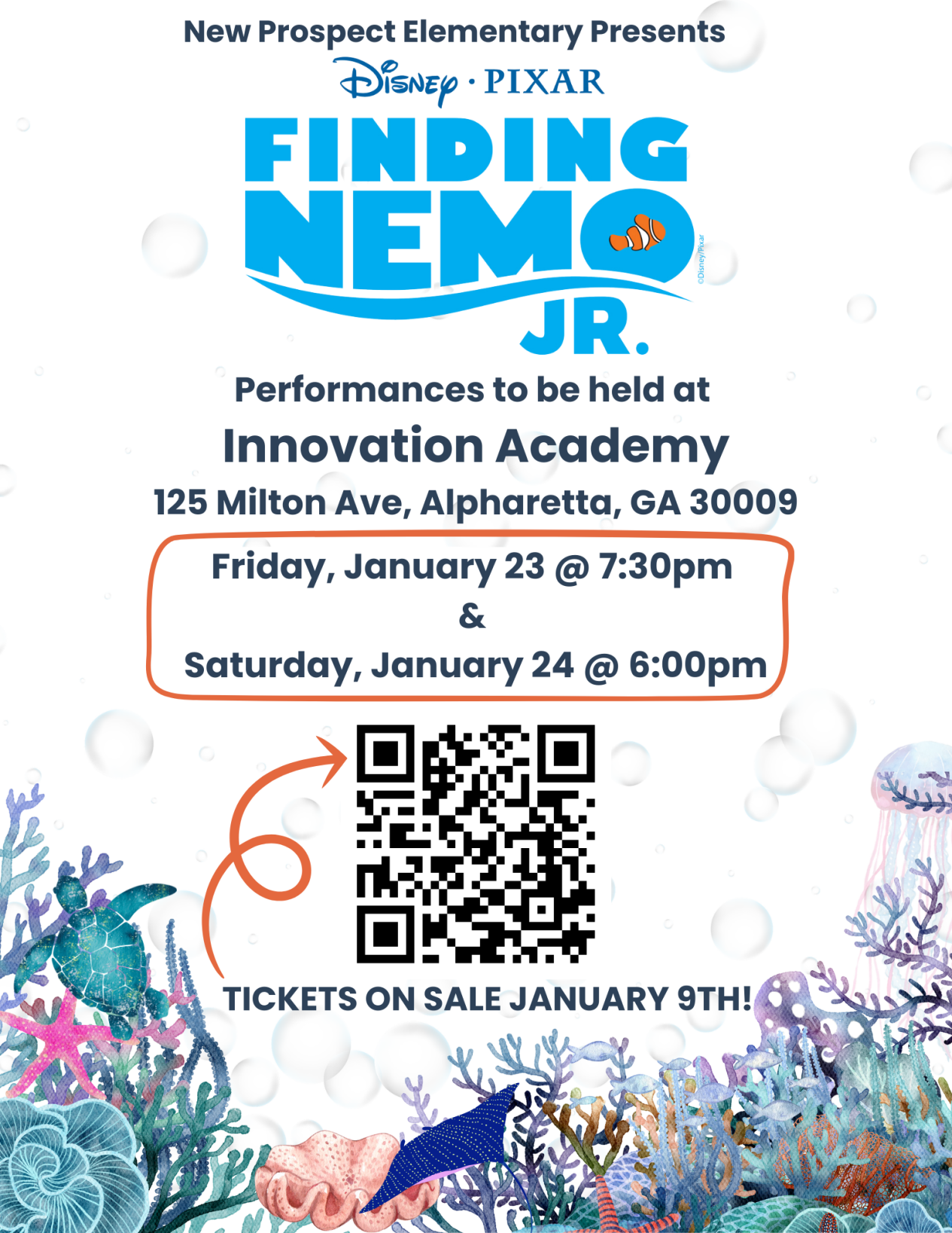 Finding Nemo, Jr. Presented by New Prospect Elementary | Calendar ...