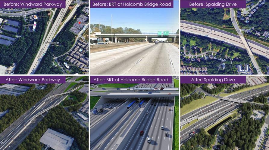 Crews lay groundwork for heavy construction on Ga. 400 express lanes ...