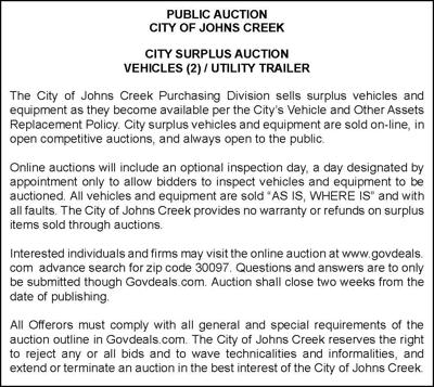 Public Auction | Legal Notices | appenmedia.com