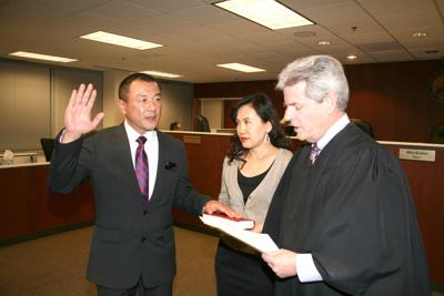 Councilman Jay Lin takes oath of office | News | appenmedia.com