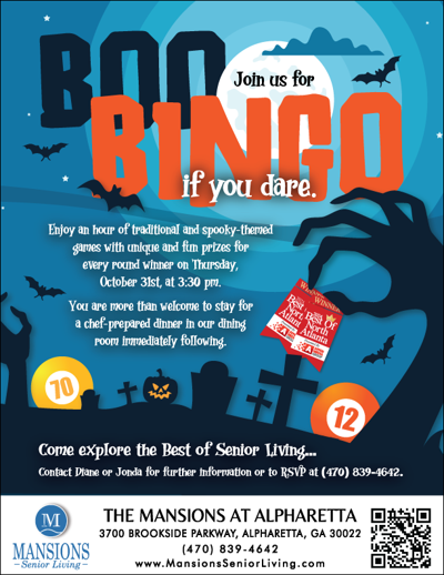 Boo Bingo At The Mansions At Alpharetta | Calendar | appenmedia.com