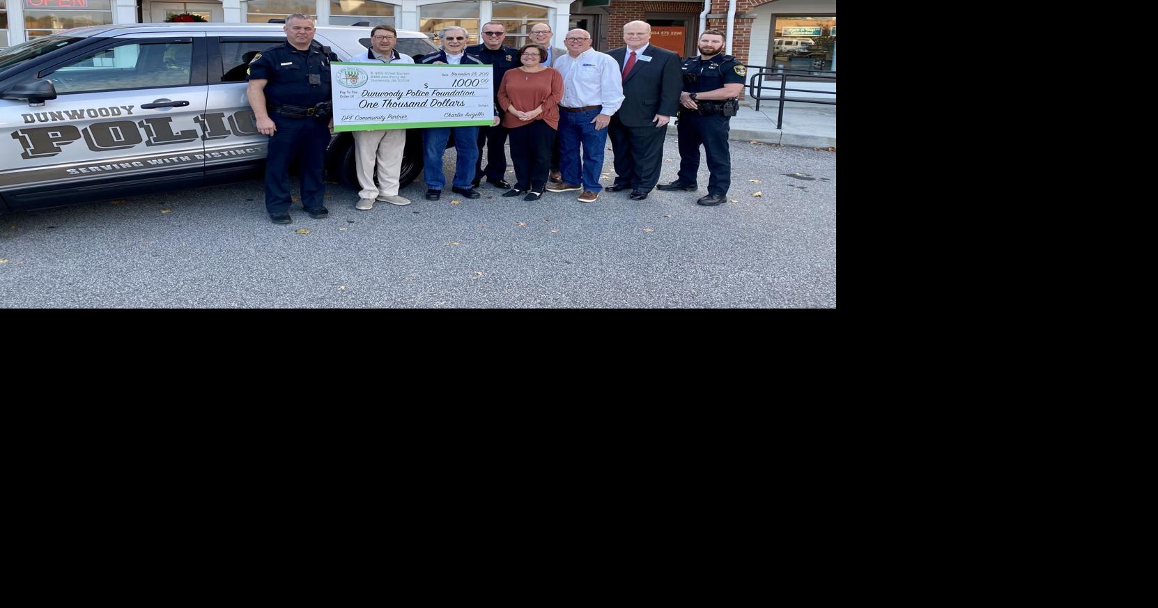 Local business donates to Dunwoody Police Foundation | Dunwoody News ...