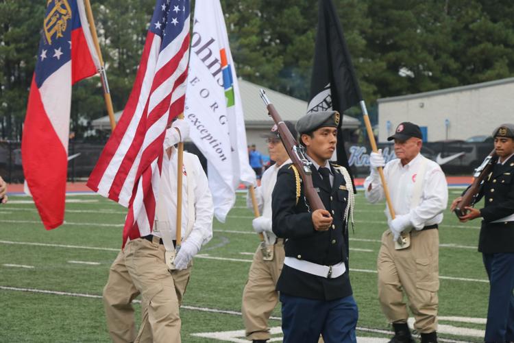 High school football teams mark tradition with veterans | Alpharetta ...