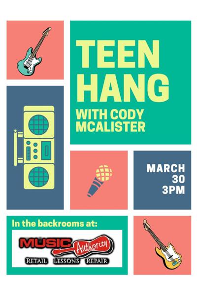 Spring Break Teen Hang with Cody McAlister | Calendar | appenmedia.com